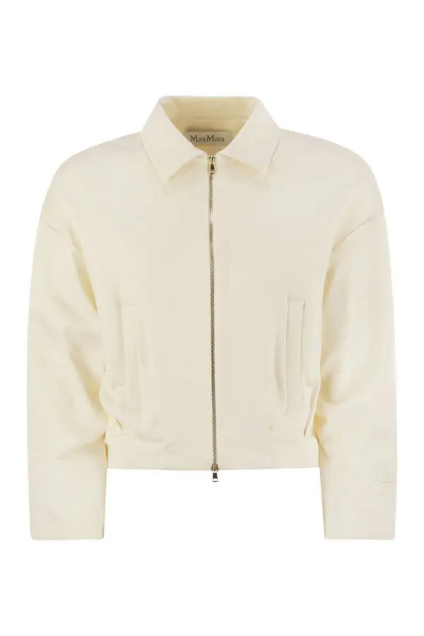 Max Mara Argenta Cropped Sweatshirt - White