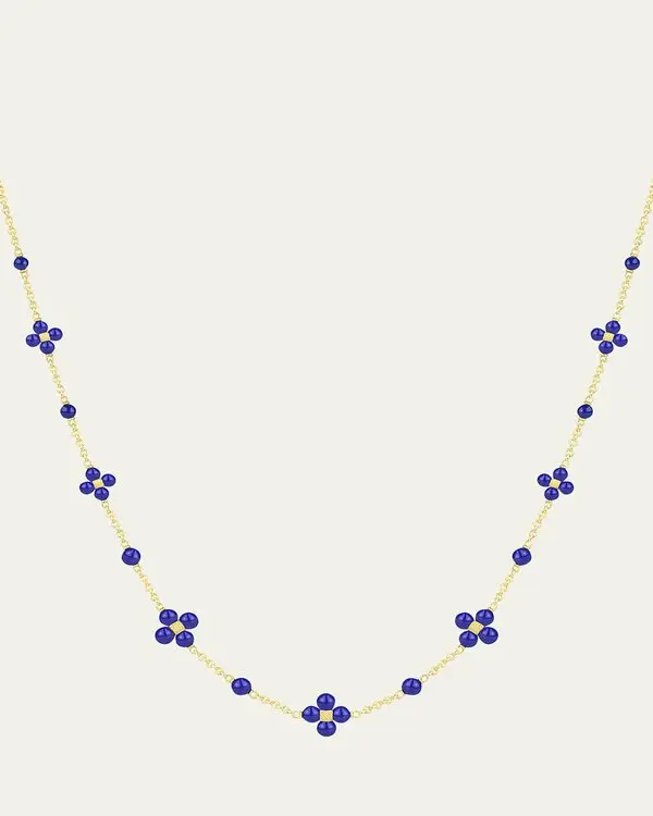 Paul Morelli 18k Yellow Gold Lapis Lazuli Sequin Necklace - One-color