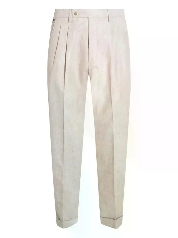 GTA PANTALONE Pleated Virgin Wool Trousers