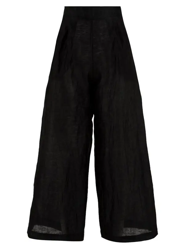 AKEP Wide Leg Trousers - Black