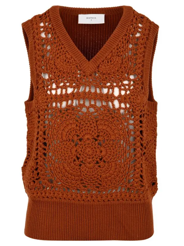 Beatrice B Crochet Vest