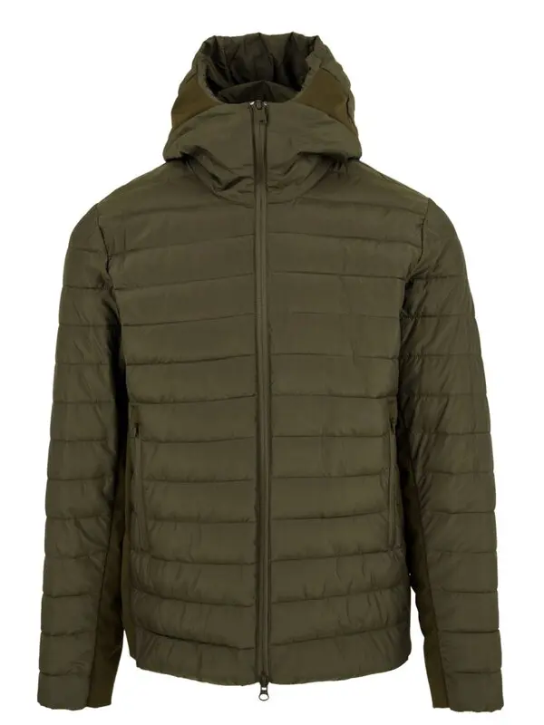 BOMBOOGIE Quilted Zip Up Jacket - 396 Cypress Green