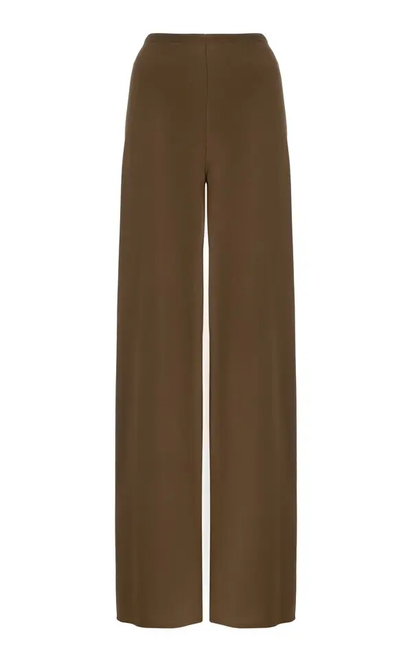 Staud Stroll Straight-leg Pants - Brown
