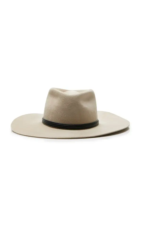 Janessa Leoné Beck Wool Fedora - Neutral