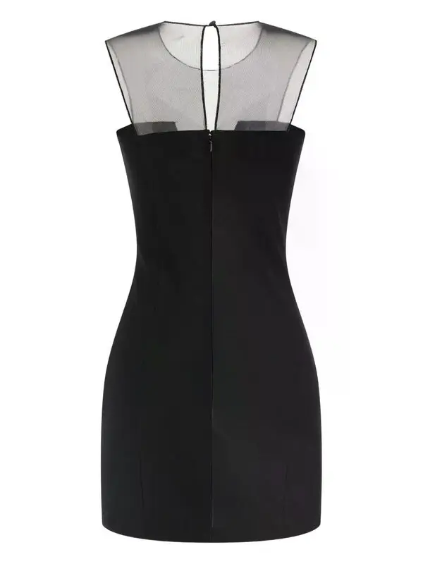 NENSI DOJAKA Tulle-insert Zip-fastening Mini Dress