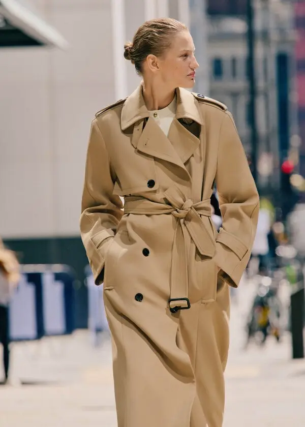 ME+EM Relaxed Shoulder Trench Coat