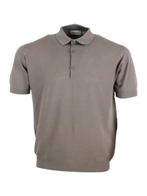 John Smedley T-shirts And Polos - Beige Musk