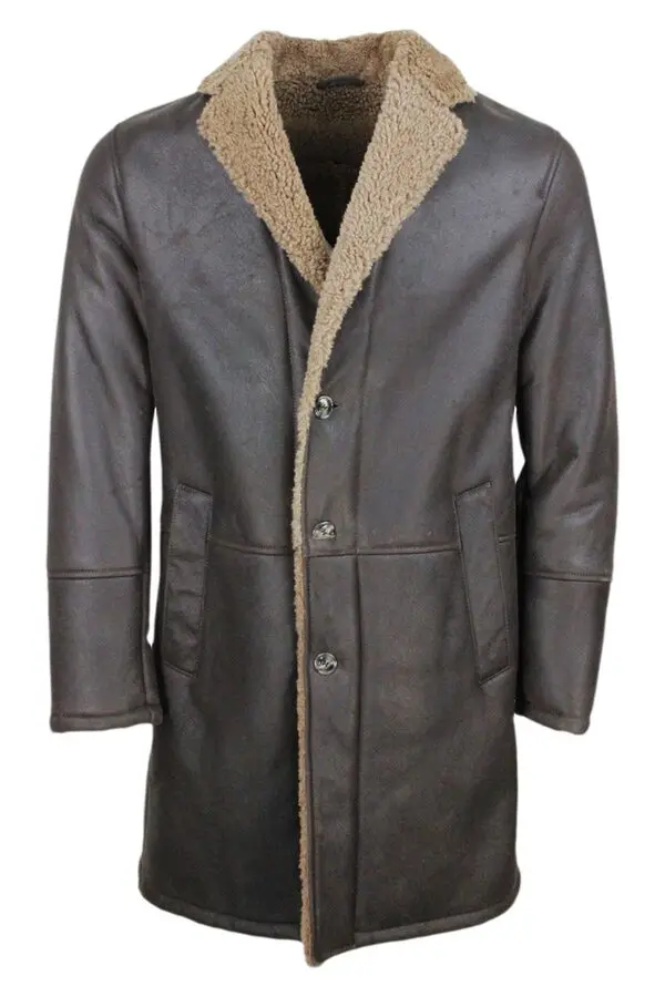 BARBA NAPOLI Leather Coat