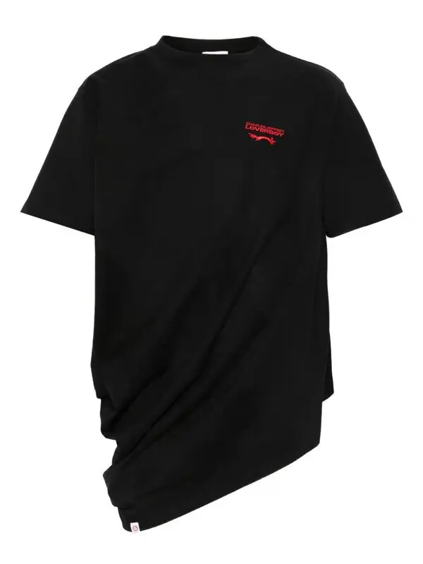 CHARLES JEFFREY LOVERBOY Logo-embroidered Cotton T-shirt