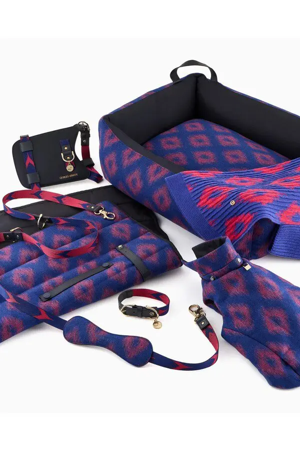 Giorgio Armani Poldo X Travel Mat In Pind Virgin Wool - Stripe