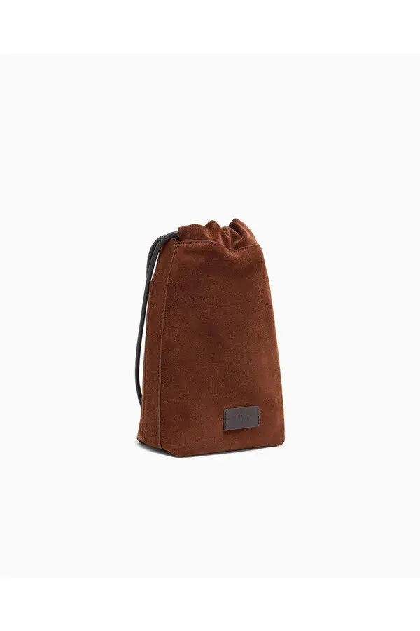 Giorgio Armani Mini Suede And Calfskin Bag