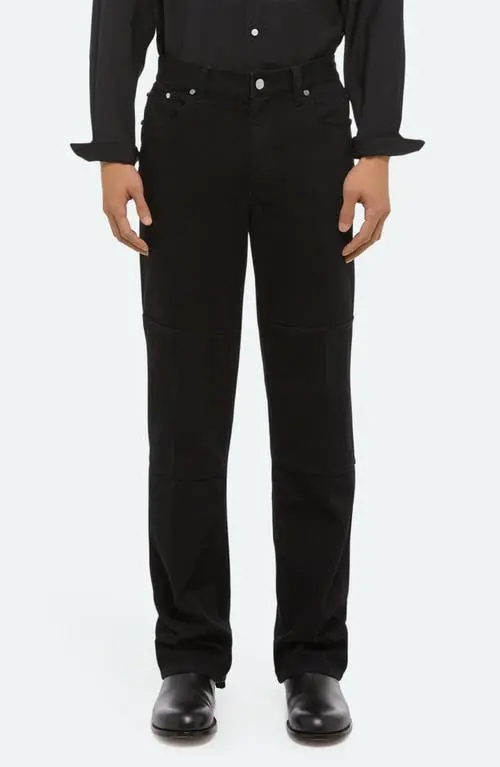 Helmut Lang Carpenter Jeans With Exposed Back Zip Detail - Rinsed Black - Aa5