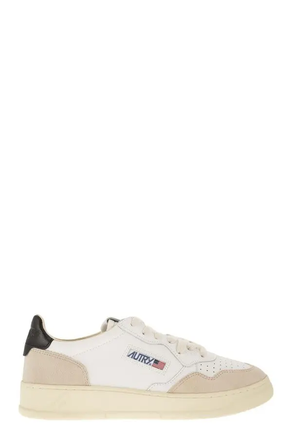 AUTRY Medalist Low Leather And Suede Sneakers - Multicolor