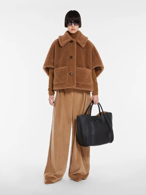 Max Mara Teddy Fabric Short Cape