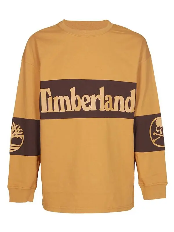 MASTERMIND Timberland Long Sleeve Box Tee Shirt - Wheat
