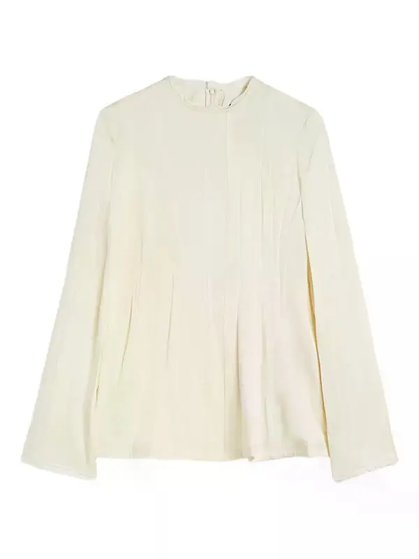 JIL SANDER Satin Blouse - White