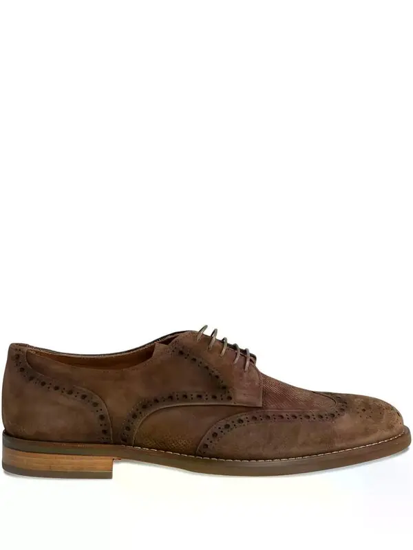 FLECS Nubuck Leather Derby Shoes