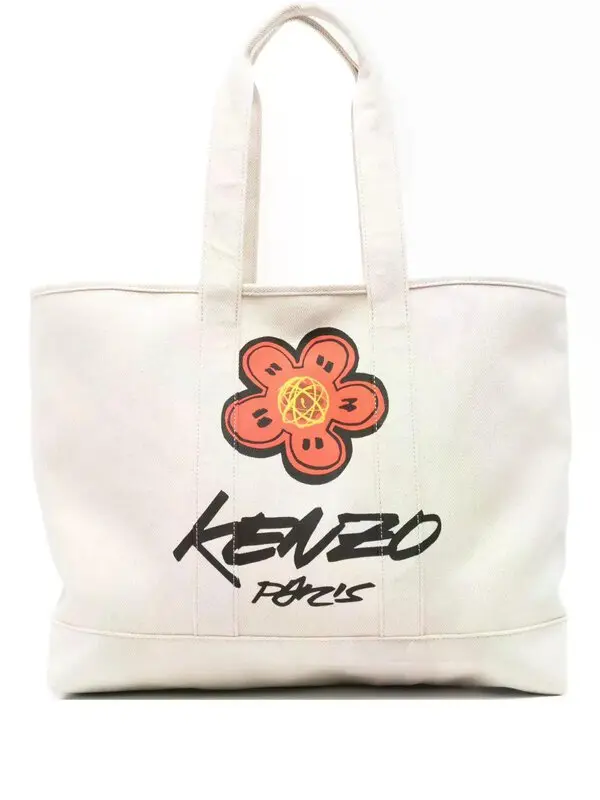 Kenzo X Futura 2000 Utility Boke Flower-print Tote Bag - Neutrals