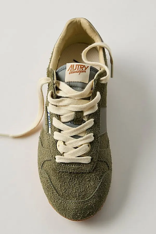AUTRY Windspin Low Suede Sneakers - Moss