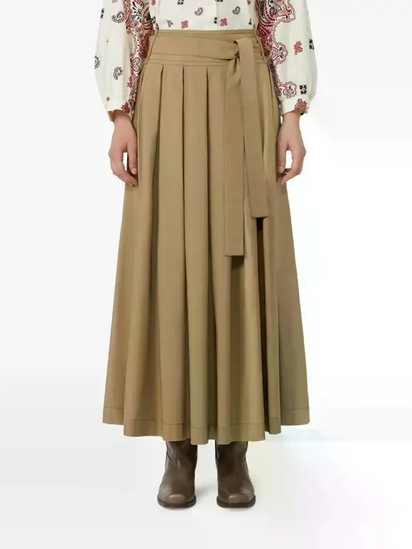 Max Mara Agiate Pleated Skirt - Neutrals