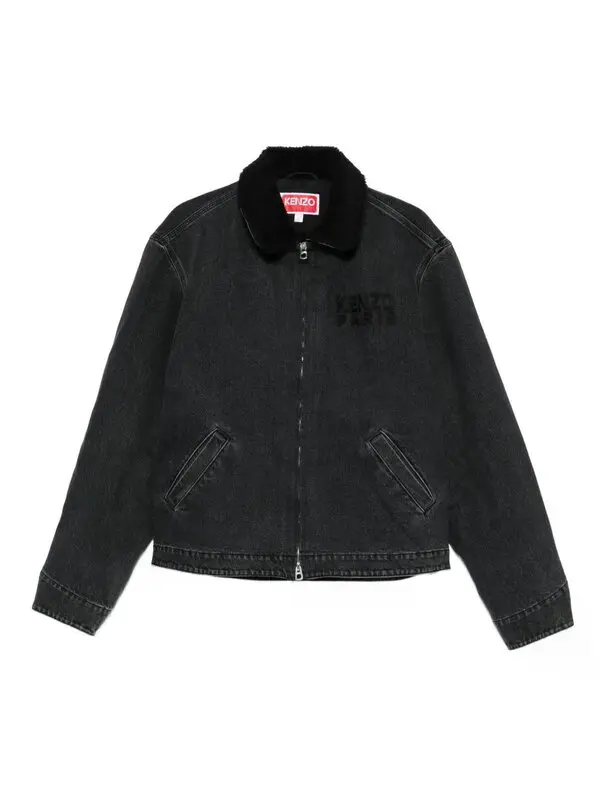 Kenzo Sherpa-collar Denim Jacket