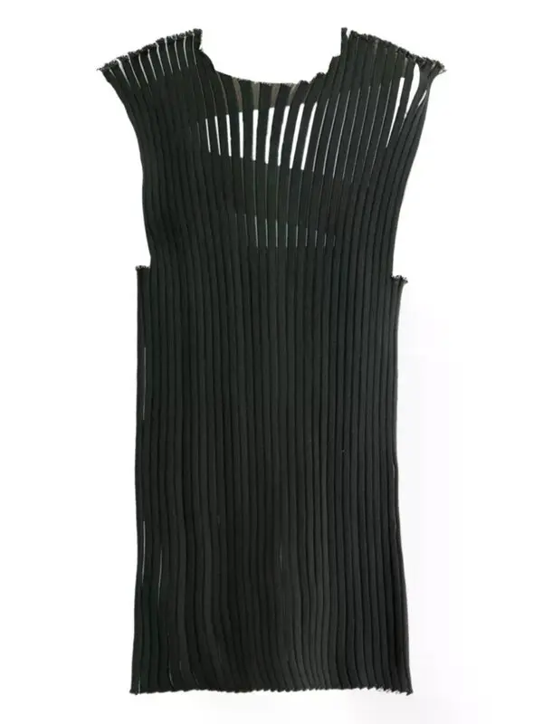 Issey Miyake Pleated Sleeveless Top