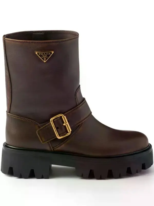 Prada Buckle-fastening Platform Boots