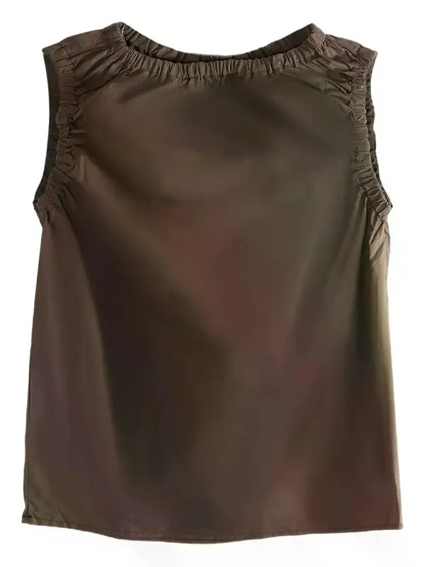 BASERANGE Gathered-sleeve Top