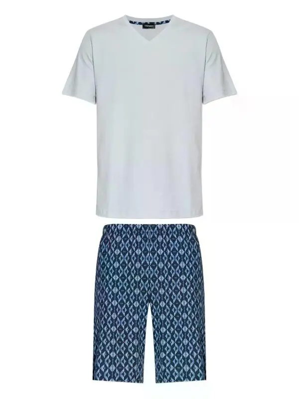 Hanro Geometric-print Pajamas