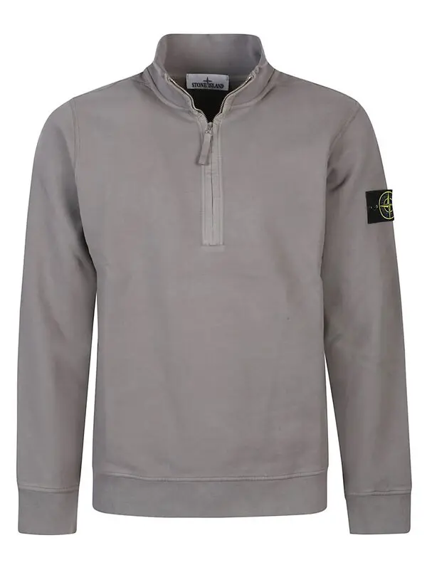 Stone Island Half Zip Sweatshirt - Grey