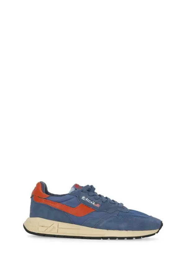 AUTRY Pebbled Leather Sneakers - Blue