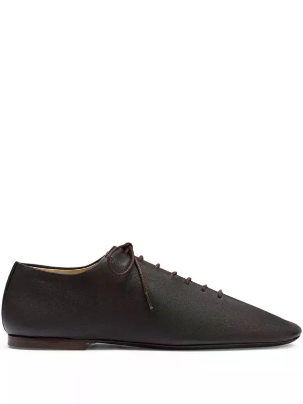 LEMAIRE Souris Folded Leather Lace-up Derby - Brown