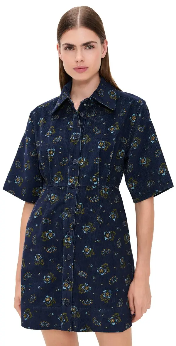 Sea Briar Corduroy Short Sleeve Dress