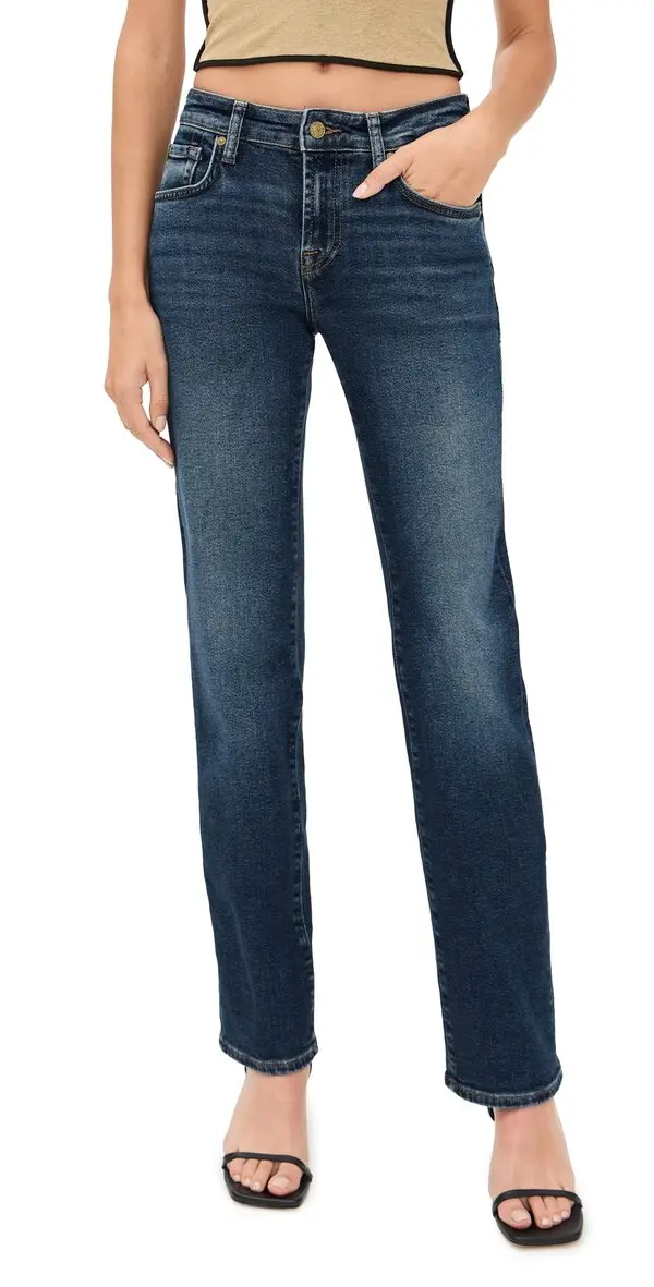 7 For All Mankind Calie Straight Jeans