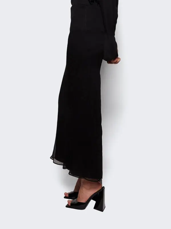 Wardrobe.NYC Layered Column Skirt - Black