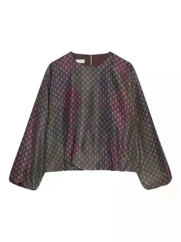 Dries Van Noten Geometric Print Blouse