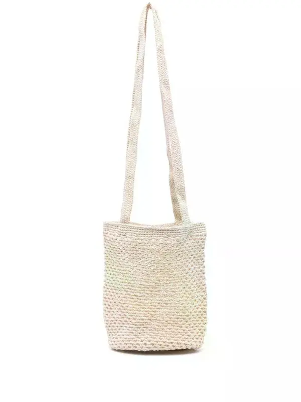 Gimaguas Fisherman-knitted Shoulder Bag - Neutrals