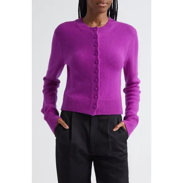A.L.C. Skyler Cashmere Cardigan - Fuchsia