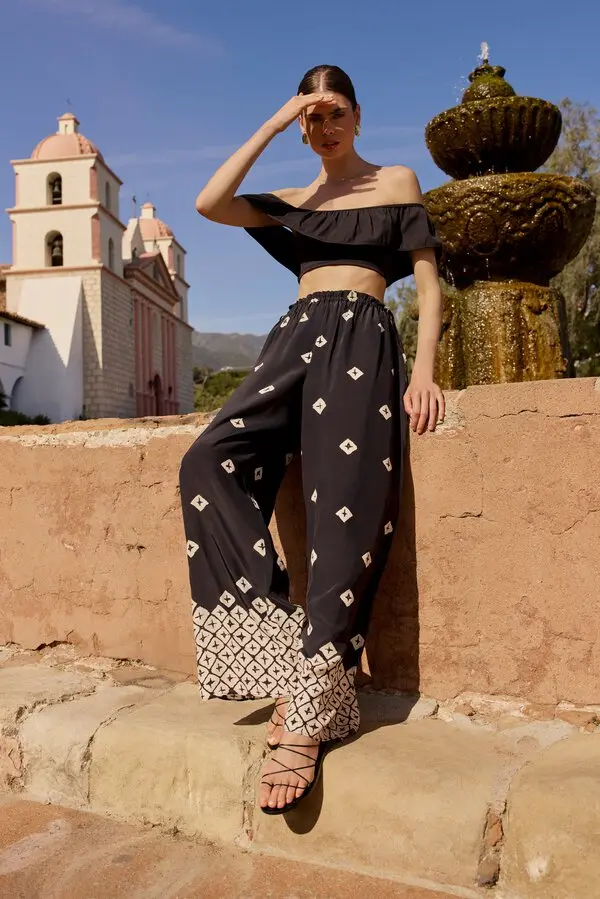MARIE OLIVER Solange Wide Leg Pant - Ceramic