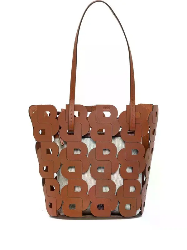 Hugo Boss Cut-out Leather Tote Bag