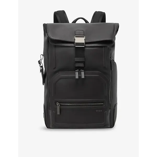 Tumi Leather Roll Top Backpack
