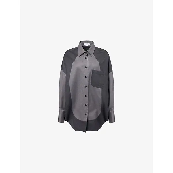 Stella McCartney Mixed Flannel Wool Shirt