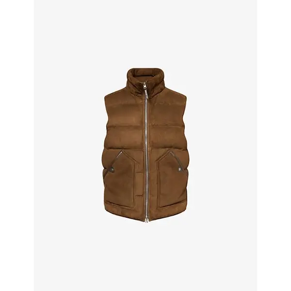 TOM FORD Shell-down Suede Gilet