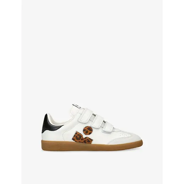 Isabel Marant Beth Leather Trainers - Bone/comb