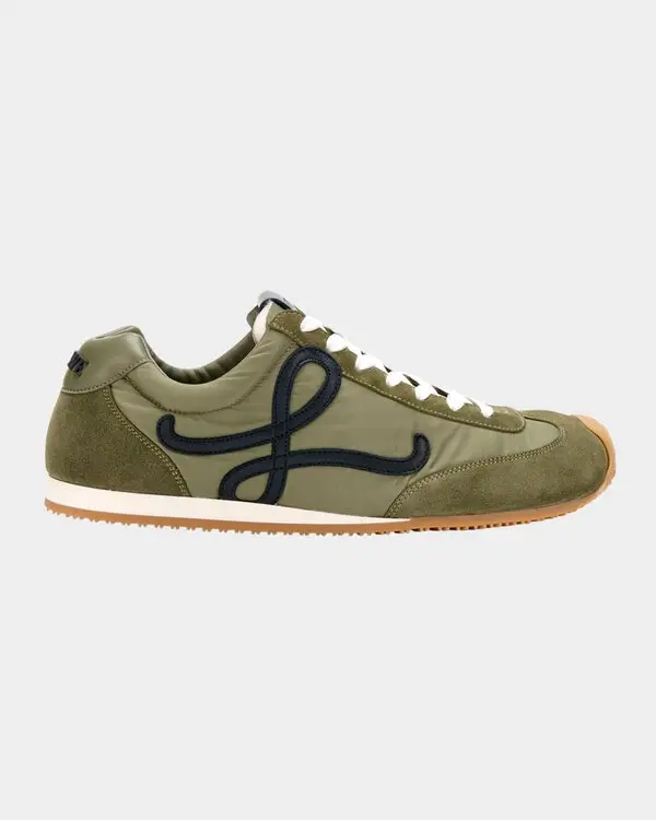 Loewe Ballet Runner 2.0 Sneakers - Khaki/blk/wht