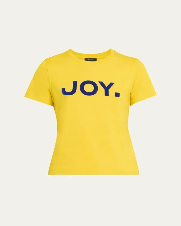 Marc Jacobs Joy Flocked Slim T-shirt - Joy Yellow