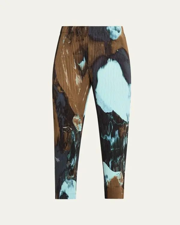 Issey Miyake Multi-agate Pleated Pull-on Pants