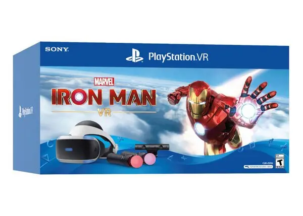 SONY Playstation Interactive Entertainment Marvel's Iron Digital Game Voucher Vr Headset Bundle