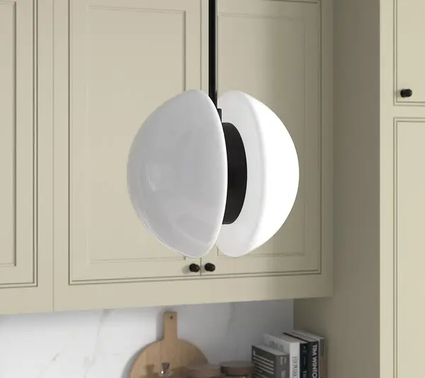 HUDSON&CANAL Kyriana 2-light Pendant With Glass Shade