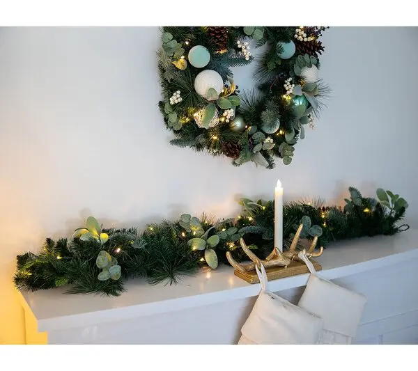 LAUREN MCBRIDE 4' Greenery Garland With Led Lights